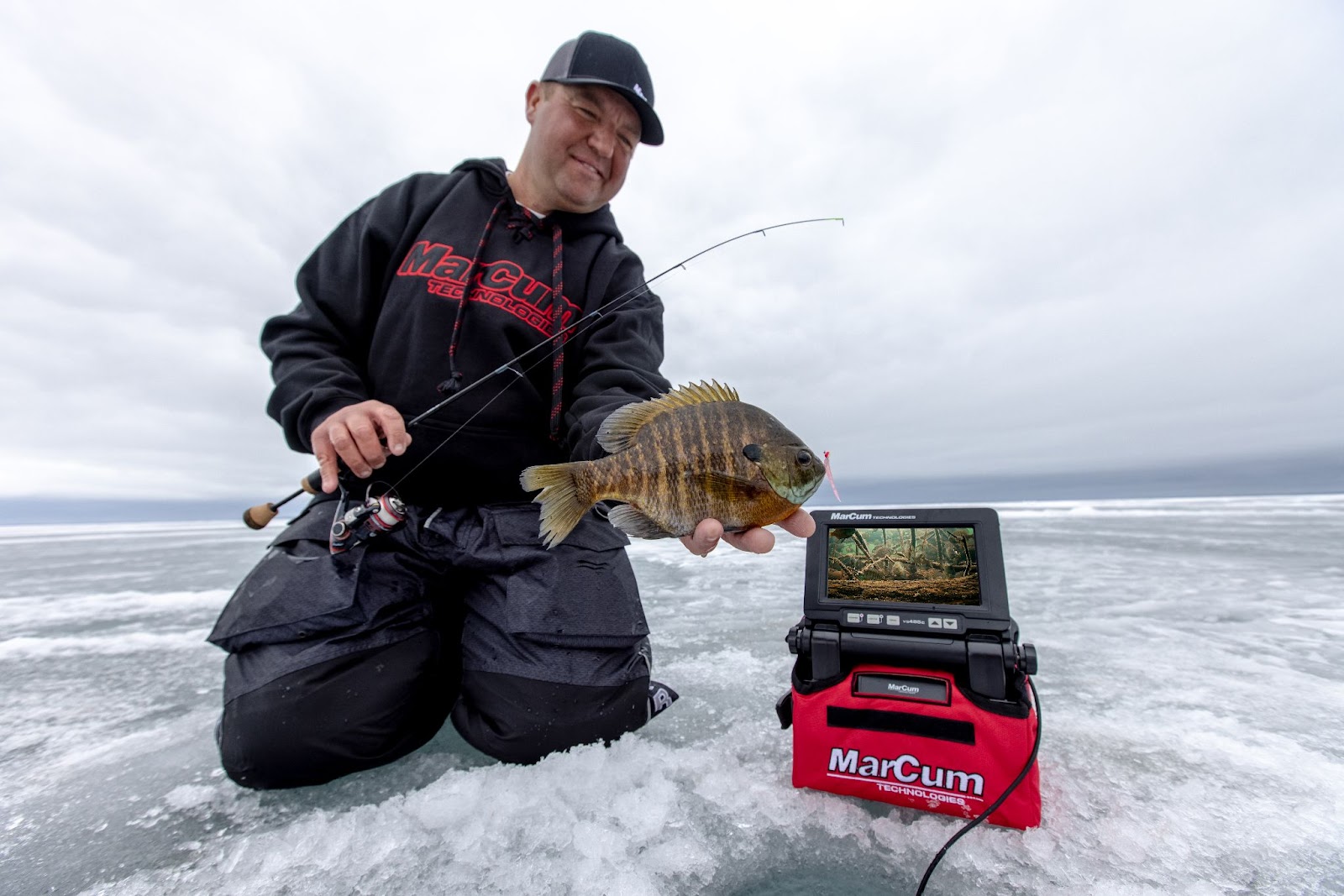 What electronics will help me find early ice panfish? - Marcum Tech