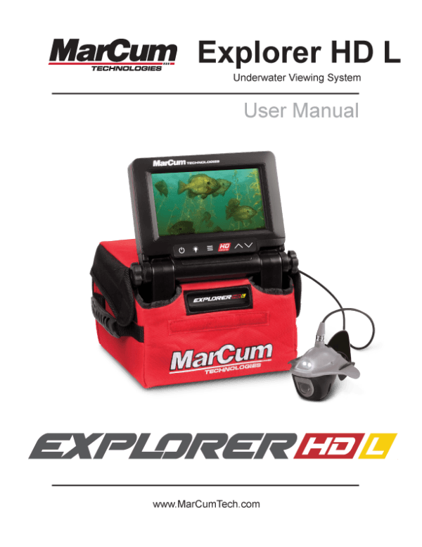 Explorer HD L Underwater Viewing System - Marcum Tech