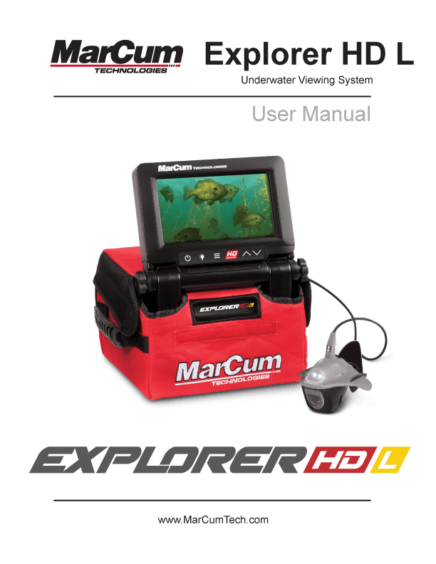 Explorer HD L Underwater Viewing System - Marcum Tech